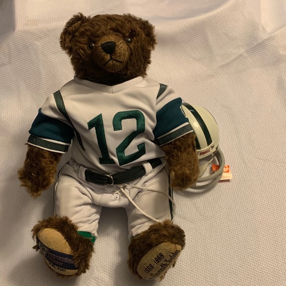 cooperstown bear | Other | Vintage Joe Namath Cooperstown Teddy Bear ...